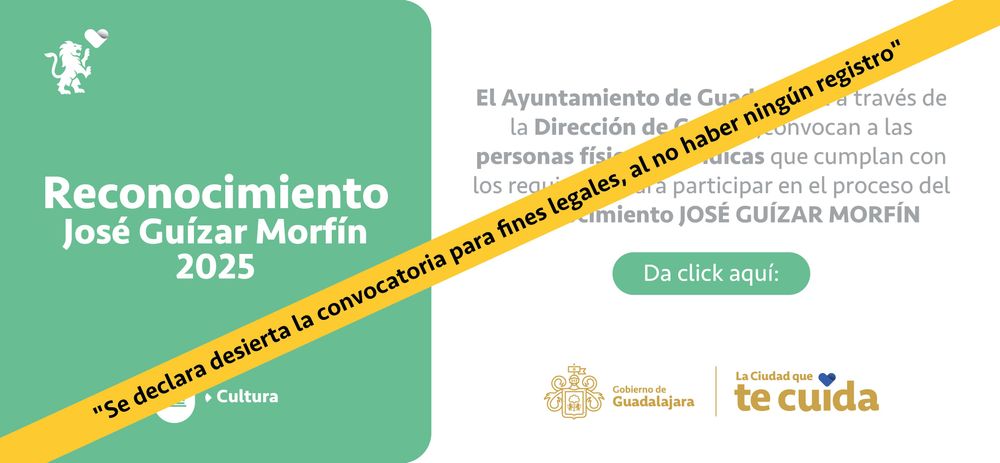 Convocatoria Reconocimiento José Guízar Morfín 2025